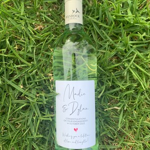Customised Will You Be Our MC Wedding Wine Label, Bride and Groom MC ...