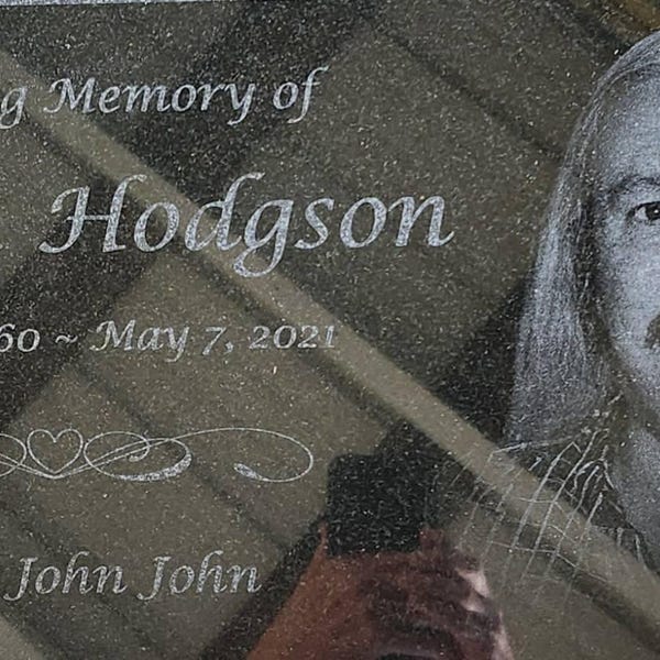 Personalized 8"x12"x1" Granite Memorial Headstone, Memorial Marker ...