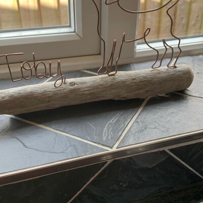 Handmade Wire Labrador on Driftwood, Home Decor, Dog Gifts, Wire Art ...