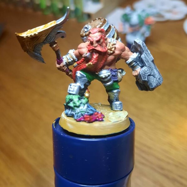 Dwarf Battlemaster Miniature for D&D, Dungeons and Dragons, Pathfinder ...