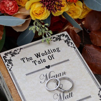 Fall Wedding Card Box, Personalized Chest, Autumn Custom Keepsake Box ...