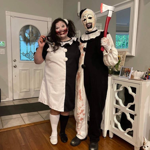 Clown Girl Dress Costume, Terrifier, Kids Sizes, Adult Sizes, Plus ...