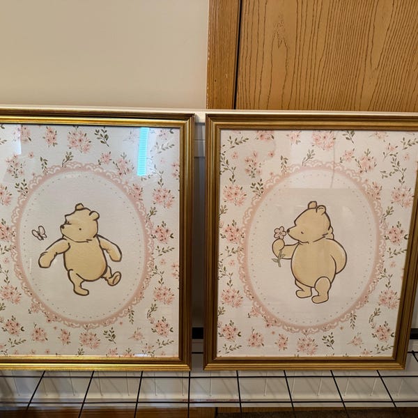 Classic Winnie the Pooh Sign Late Night Diapers Sign Baby Shower ...