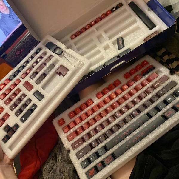 GMK Color Panels Keycaps | Cherry Profile Keycaps Set | PBT Material ...