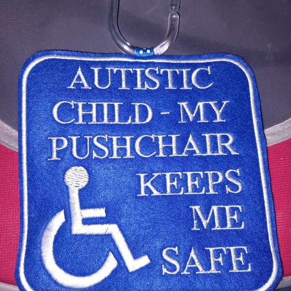 Treat as Wheelchair Sign, Disabled Buggy Tag, Wheelchair Pram Clip ...