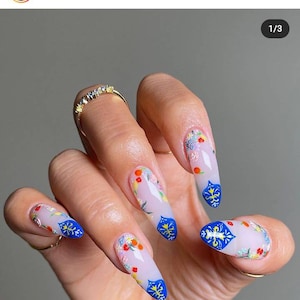 The Flojo Curve 100 Pcs 90s Extra Curve Talon Nail Tips Full Well Taper ...