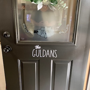 Front Door Name Decal Name Decal for Door Door Name Decals - Etsy