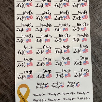 Military and Deployment Stickers S030 Deployment and Home - Etsy