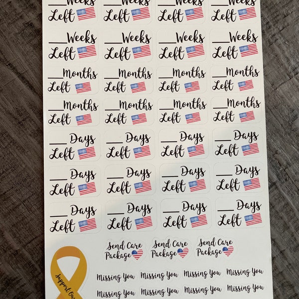 Military and Deployment Stickers - S030 • Deployment and Home Coming ...