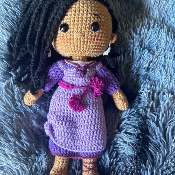 Crochet Asha Doll, Wish Princess Doll, Girl Princess Plushies ...