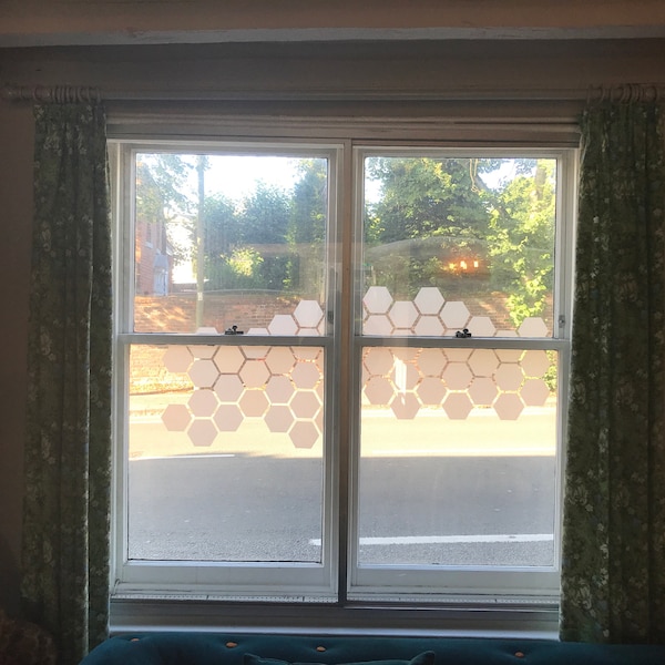 Honeycomb Privacy Cover Stickers, Etch Privacy Window Stickers, Office ...