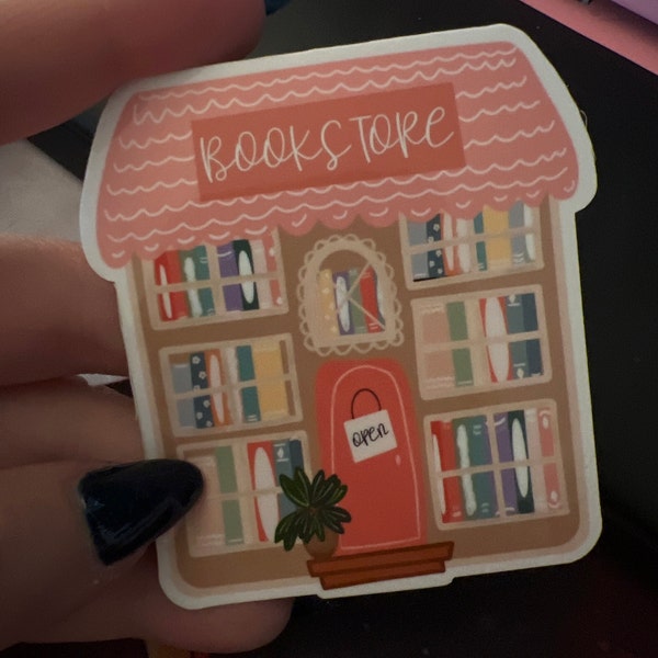 Bookshop Sticker, Bookshelf Sticker, Bookstore Sticker, Bookish ...