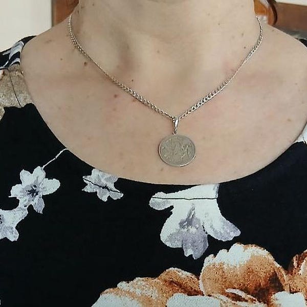 14k Solid Gold Dragon Charm Necklace, Dragon Silver Pendant, Rose Gold ...