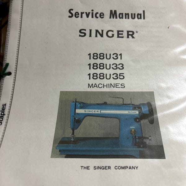 Singer _class 99 & 99K _sewing Machine _instruction Manual _PDF Format ...
