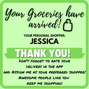 Shopperthank You Card for Customer Orders Printable Custom - Etsy