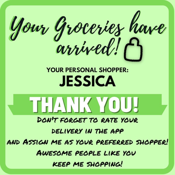 Sudster Thank You Card for Customer, Thank You Note, Delivery Driver ...