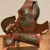 Samurai Armor Iron Bracers, Samurai Cosplay Armoured Leather Pair of ...
