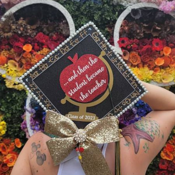 Custom Graduation Cap, Religious, Floral - Etsy