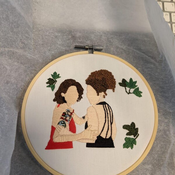 Custom Hand Embroidered Portrait - Etsy