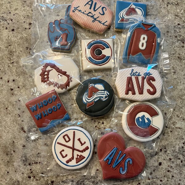 Sports Themed Cookies / Sports Cookies / Chiefs / Broncos / KC Royals ...