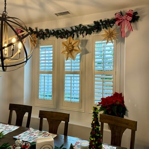 Kraft Paper Star Snowflakes Set of 5/handmade, Paper Ornament/paper Bag ...