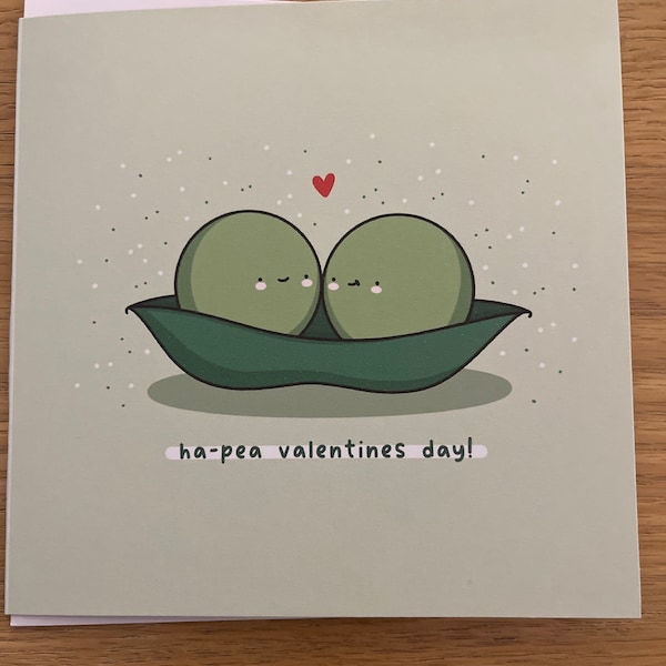Two Peas in a Pod Card Food Pun Card, Funny Kawaii Card, Punny ...