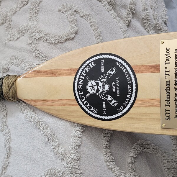 MARINE WRAPPED PADDLE 36" (woodland) - Etsy