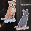 Custom German Shepherd Vinyl Stickers & Magnets, Gift for German ...