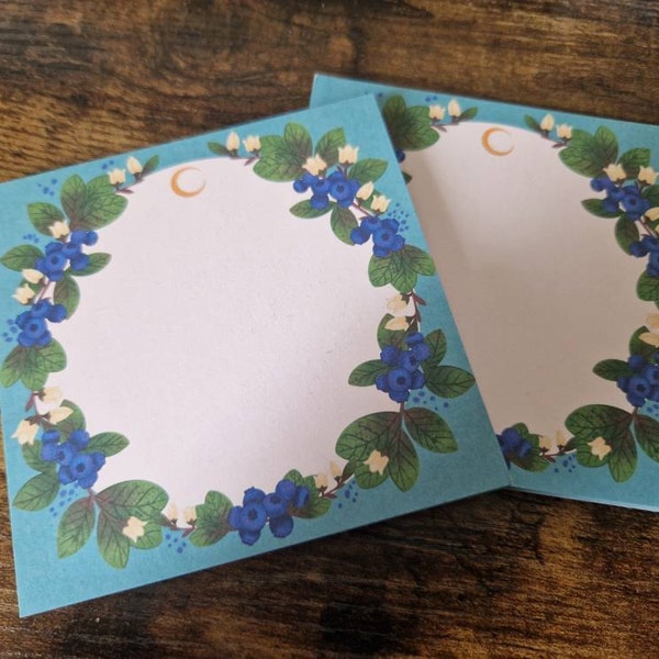 Blueberry Memopad Mini Notepad 50 Sheets Memo Pad - to Do List Memo Pad ...