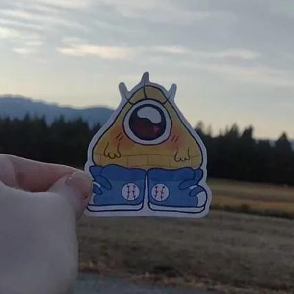 Baby Bill Cipher Holographic Sticker || Gravity Falls Book of Bill - Etsy