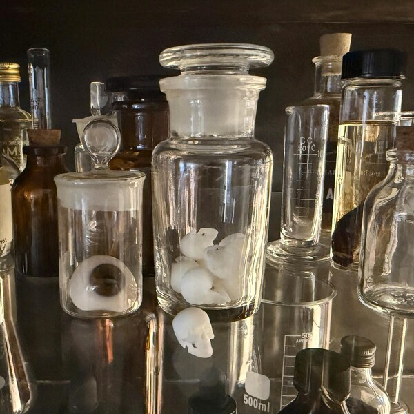 Tiny Miniature Gargoyle Head, Cemetery, Terrarium Decoration, Halloween ...