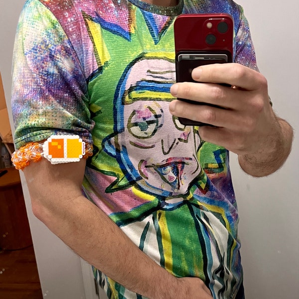 Shrek on T-rex Rave Perler Necklace | Shrek Rave Perler | Rave Perler ...