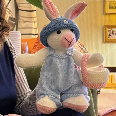 Elderberry Bunny PDF Knitting Pattern Download Knitted Flat Written in ...