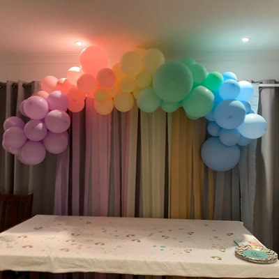 Pastel Rainbow Confetti, Pastel Party Decorations, Unicorn Party, Table ...