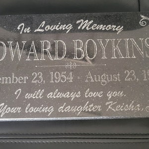 Memorial Stone for Mom Dad, Personalized in Loving Memory Memorial ...