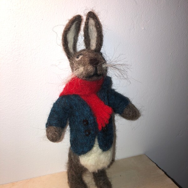 Kit to Make a Posable Needle Felted Hare Using British and Merino Wool ...