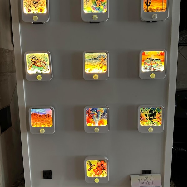 Night Light Display Board for Retail, Vendors, Craft Shows, 12 Outlet ...