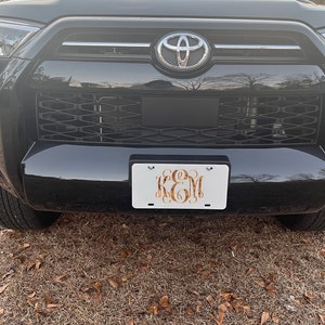 Custom white License Plate, Car Tag, Personalized Car Tag, Custom Front ...