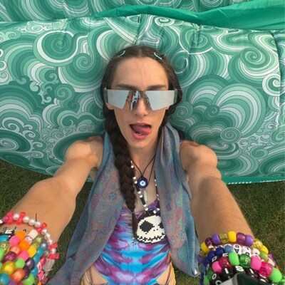 Electric Daisy Braided Romper / Tie Dye Romper / Braided Romper/catsuit ...