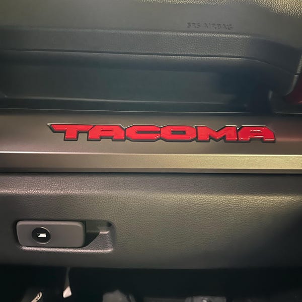 4th Gen Tacoma Glovebox Letters Overlays 2024 - Present - Etsy