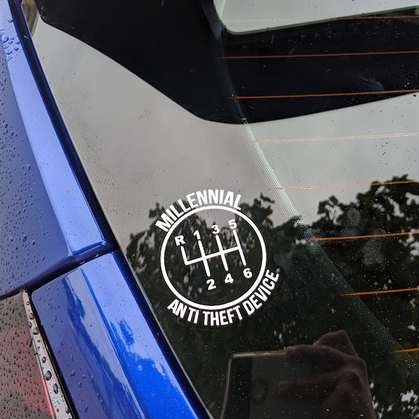 6 Speed Gear - Millennial Anti Theft Device - Stick Shift - Manual Car ...