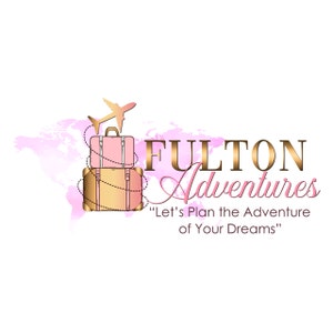 Travel Logo, Round Circle Black Gold Logo Design, Travel Gold Ocean ...