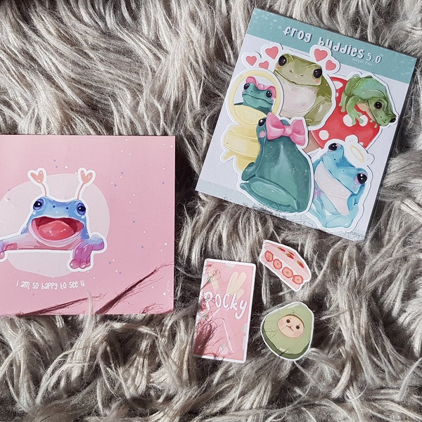 Frog Stickers | Frog Buddies 4.0 | Sticker Pack | Laptop Sticker ...