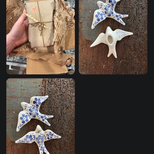 Portuguese Swallows, Portugal Pottery, Portugal Swallows, Keramik Portugal, Available in 4 Sizes ...