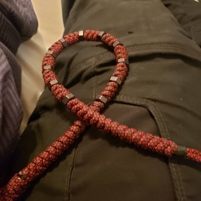 Charcoal EDC Wallet Chain - Etsy