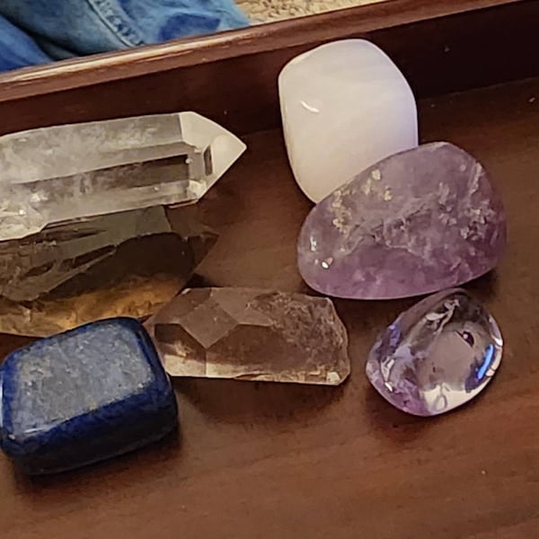 Unique Garden Quartz Tower / Lodolite Quartz Crystal / Scenic Phantom ...