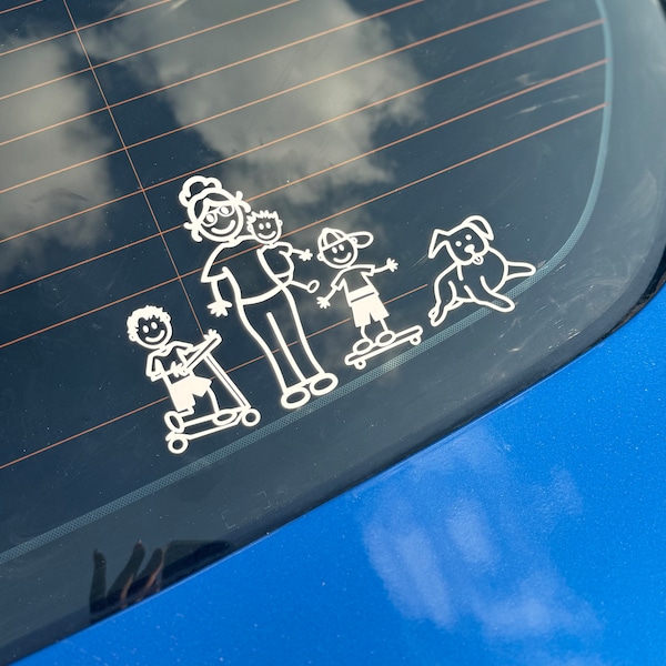 Create Your Own Stick Figure Family Decal/sticker - Etsy