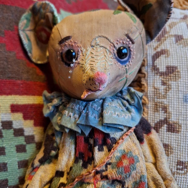 Handstitched Wall Hanging Sculpture Textile Art Bird by Daria Sikora ,A ...