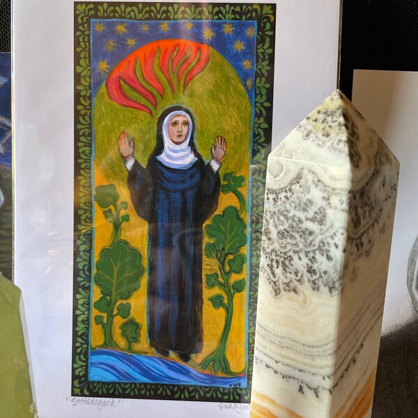 Saint Hildegard Von Bingen Catholic Art Print - Etsy