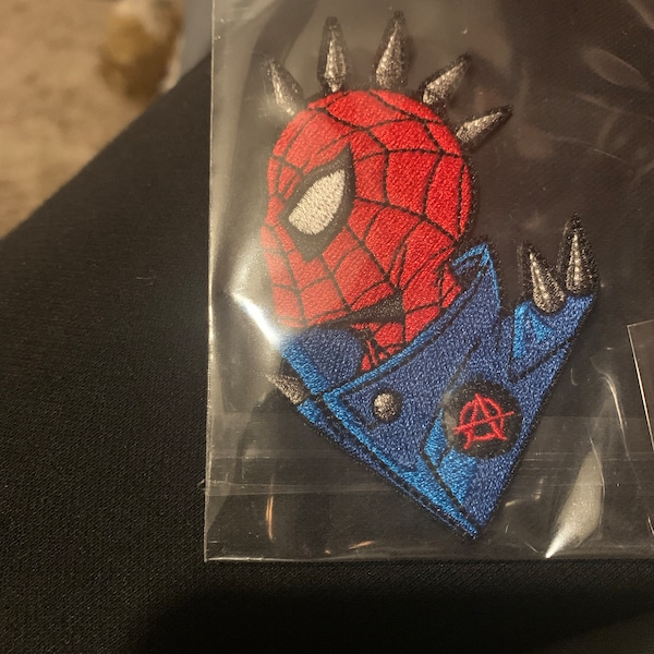 Spiderman Spider Punk Anarchy Iron on Patch - Etsy